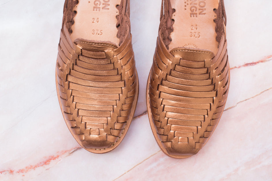 Huaraches Mexicanos Sandalias de Piel - Marion DeLonge - María Cobre
